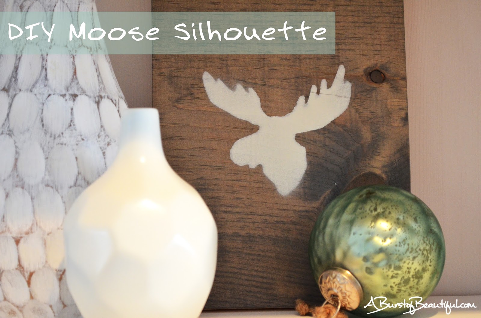 DIY Moose Silhouette - Nick + Alicia