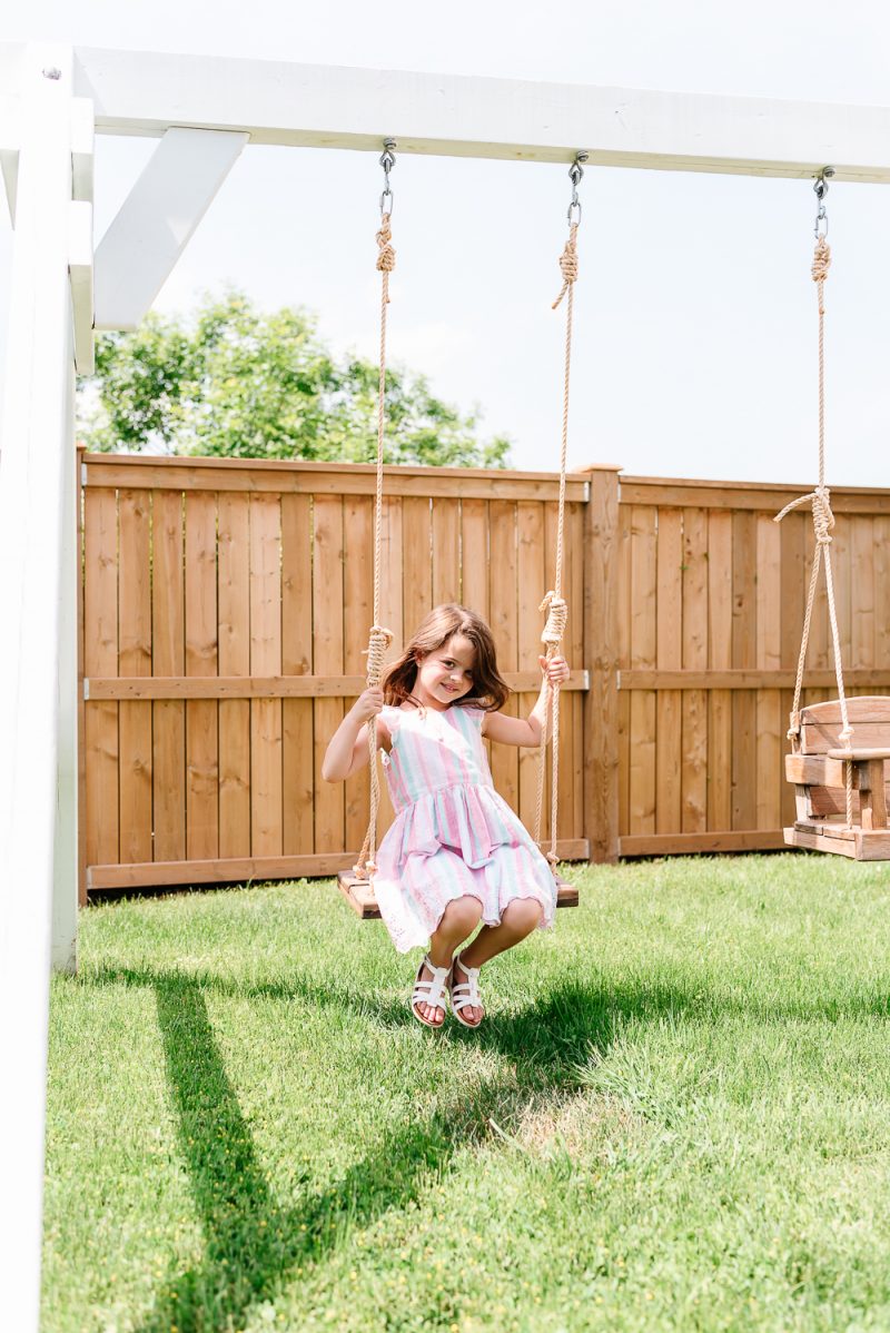 Simple Wooden Swing Set Plans - Nick + Alicia