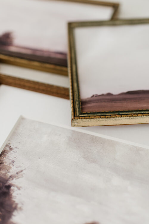 How to Frame Art Using Vintage Picture Frames - Nick + Alicia