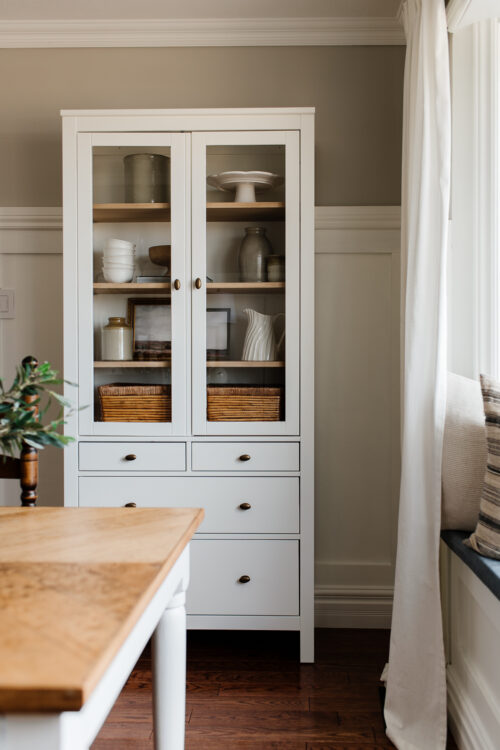 How to Style a Cabinet - Nick + Alicia